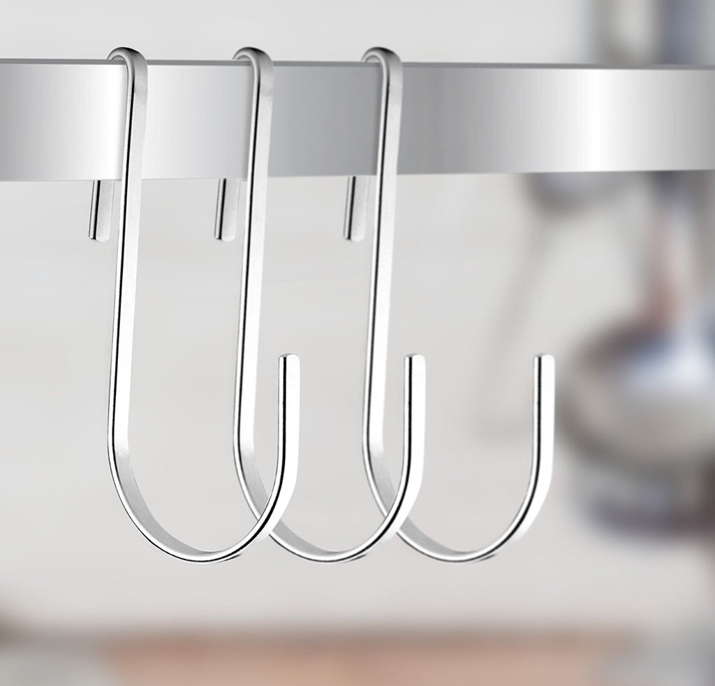 Hooks For Hanging - Kitchen Pot Racks S Hook 10 Pack Set – Pro Chef ...