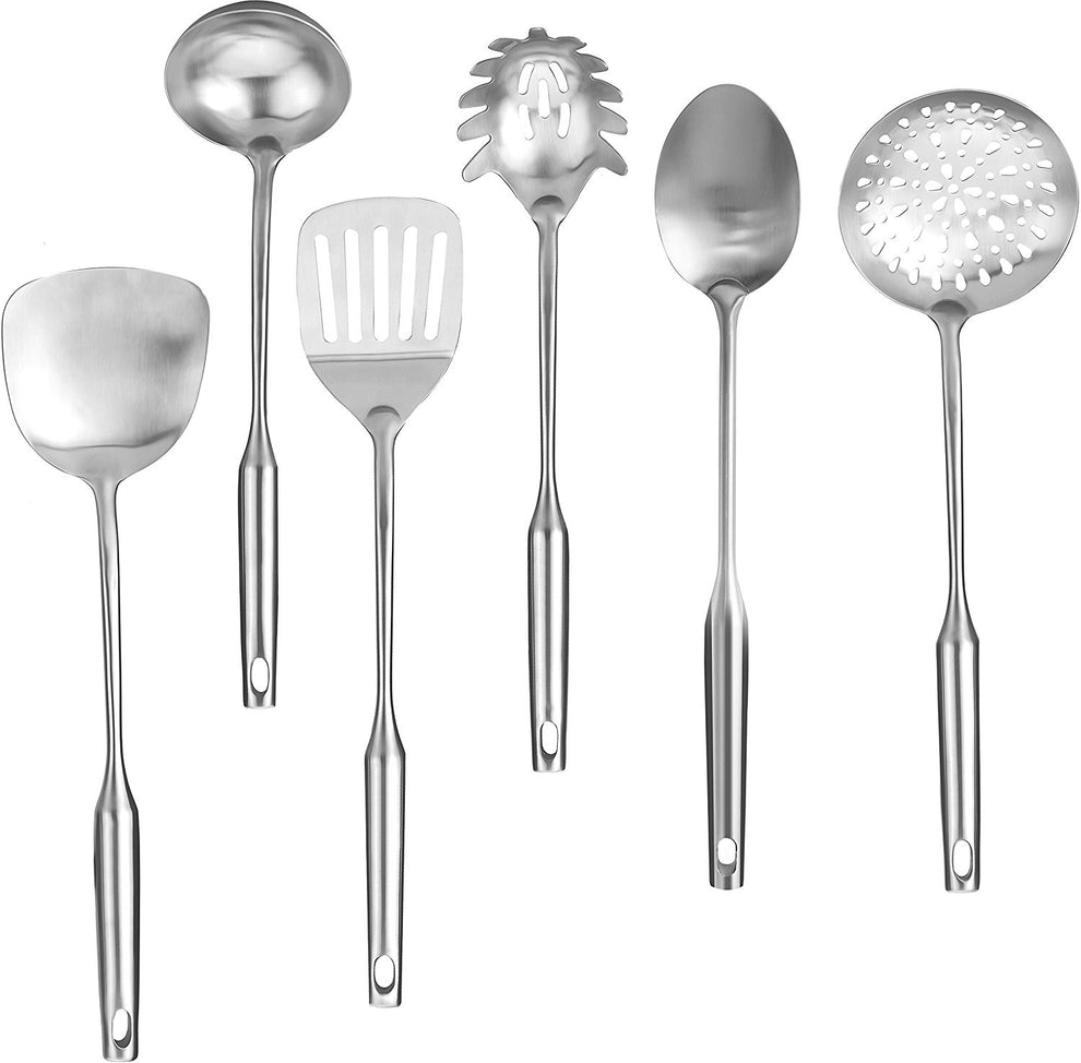 6 Piece Stainless Steel Kitchen Tool Set - Pro Chef Kitchen Tools