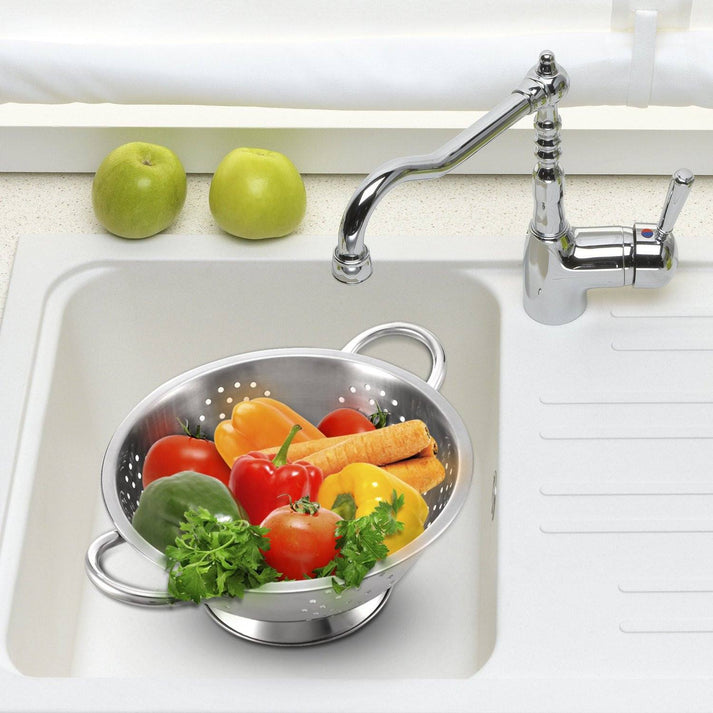 Pro Chef Kitchen Tools Stainless Steel Colander Strainer - Metal Kitch